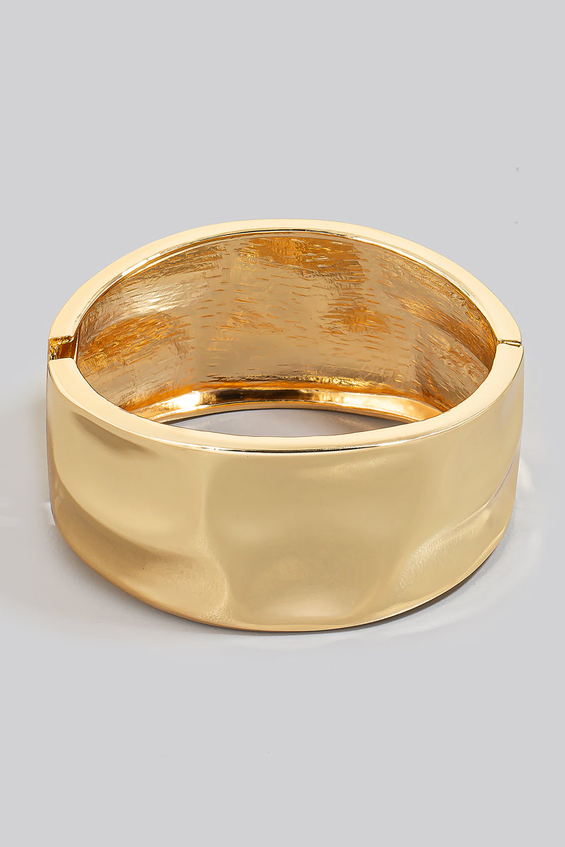 Bulky Wide Hinged Bangle Bracelet – Chica